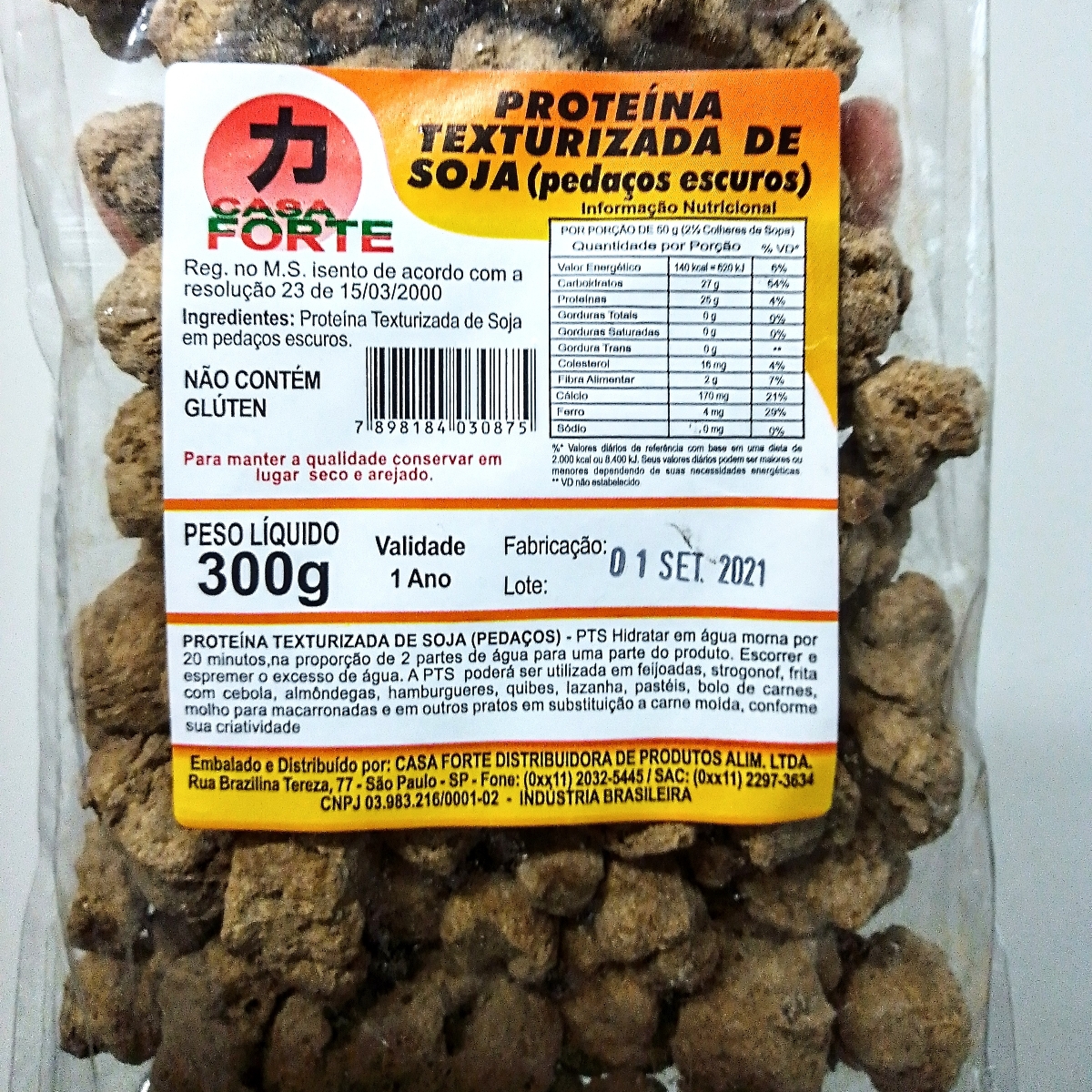 Proteína texturizada de soja from Casa Forte Distribuidora - Vegan ...