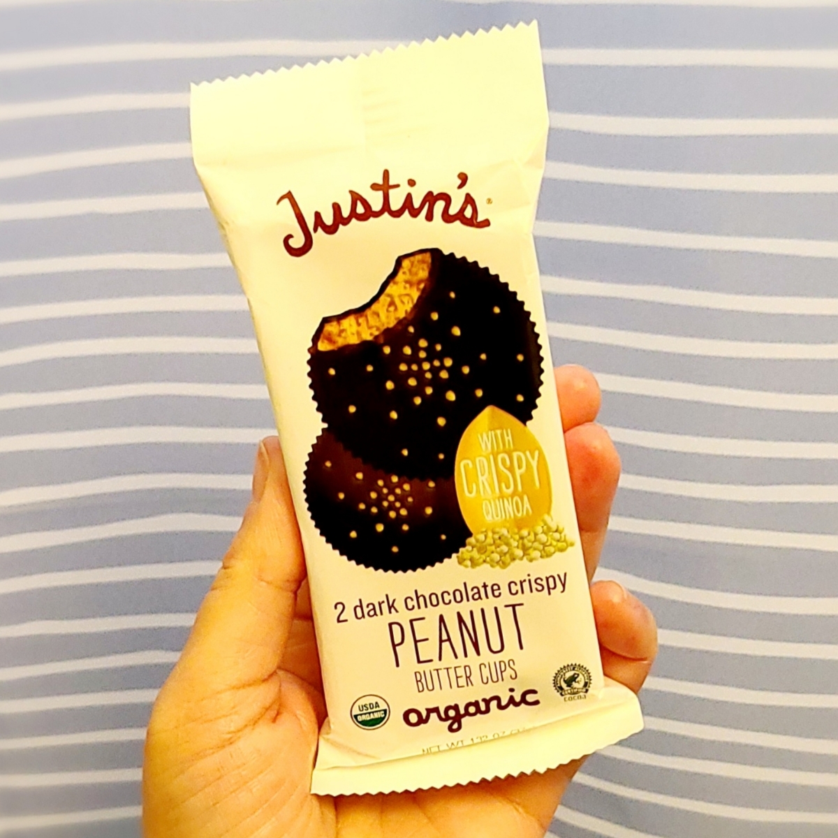 Dark Chocolate Crispy Peanut Butter Cups from Justin's - Vegan Product ...