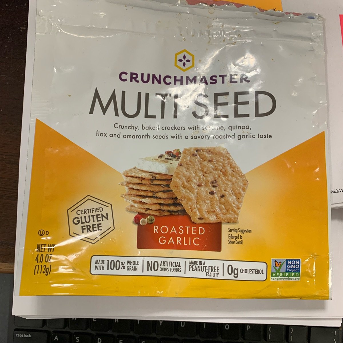 Multi-Seed Roasted Garlic from Crunchmaster - Vegan Product Reviews ...