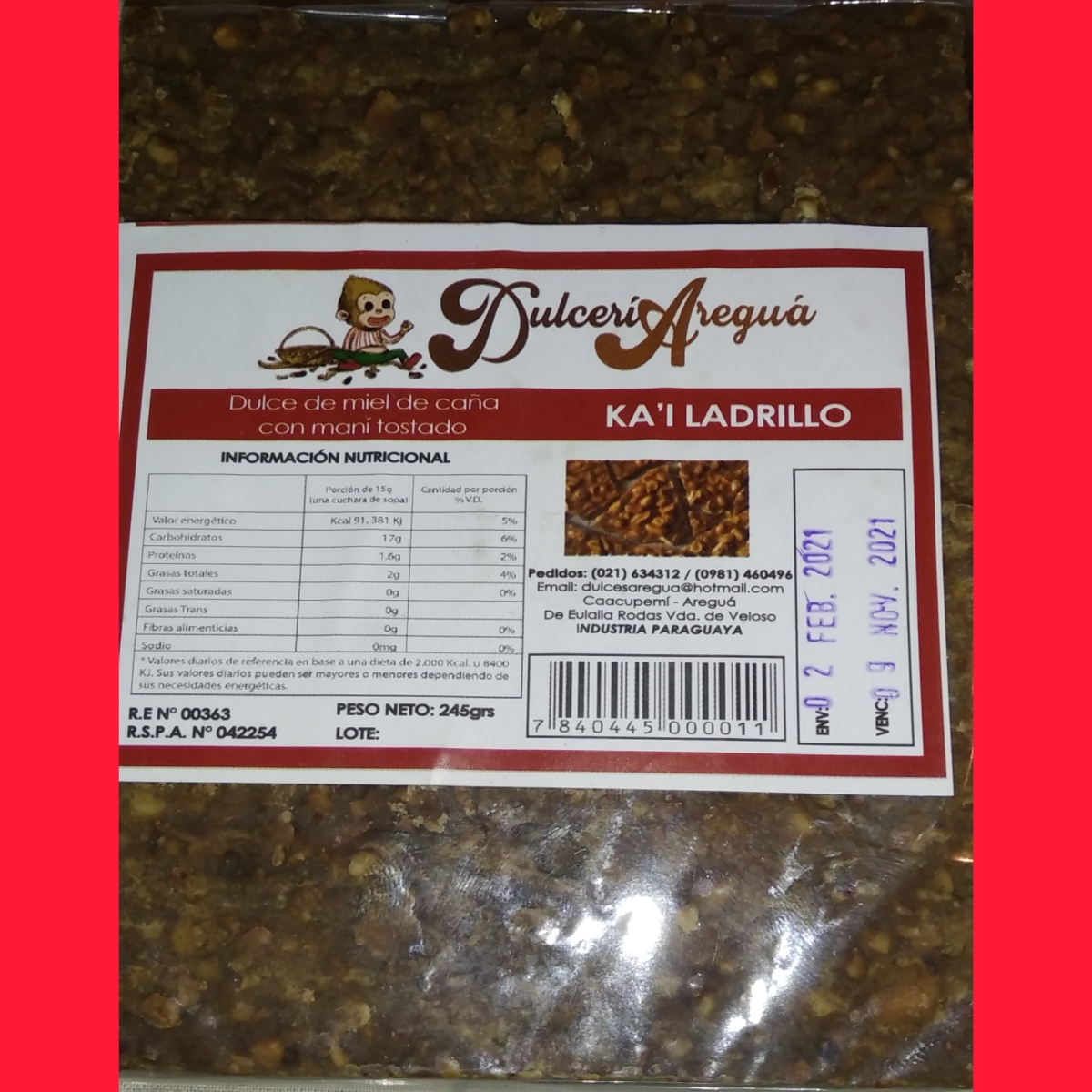「Dulceri Aregua」の「Ka'i Ladrillo」 - ヴィーガン製品のレビューと評価 | abillion