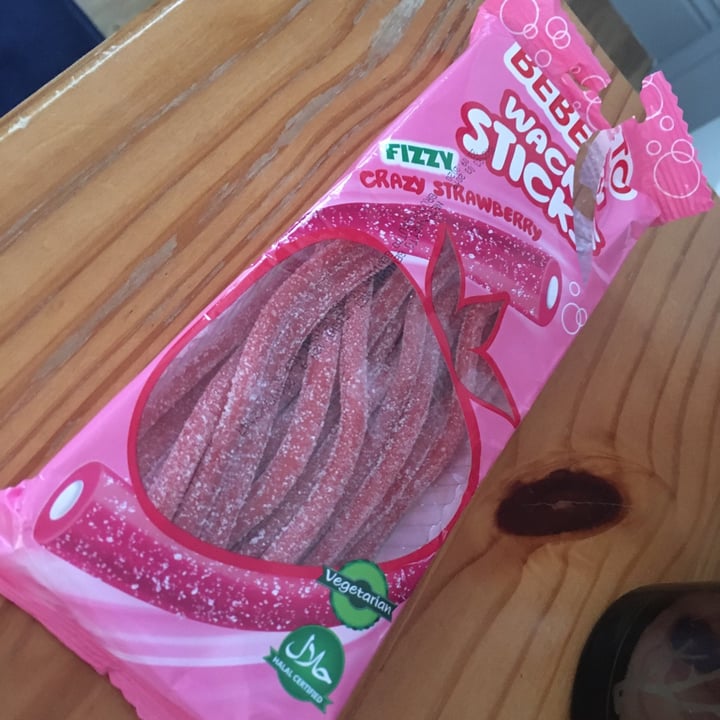 Bebeto Wacky sticks fizzy crazy strawberry Review | abillion