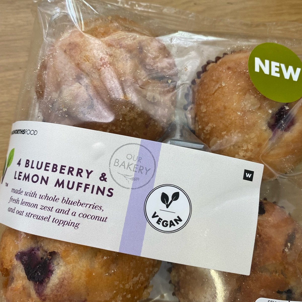 Blueberry and lemon muffins from Woolworths Food - Vegan Product ...
