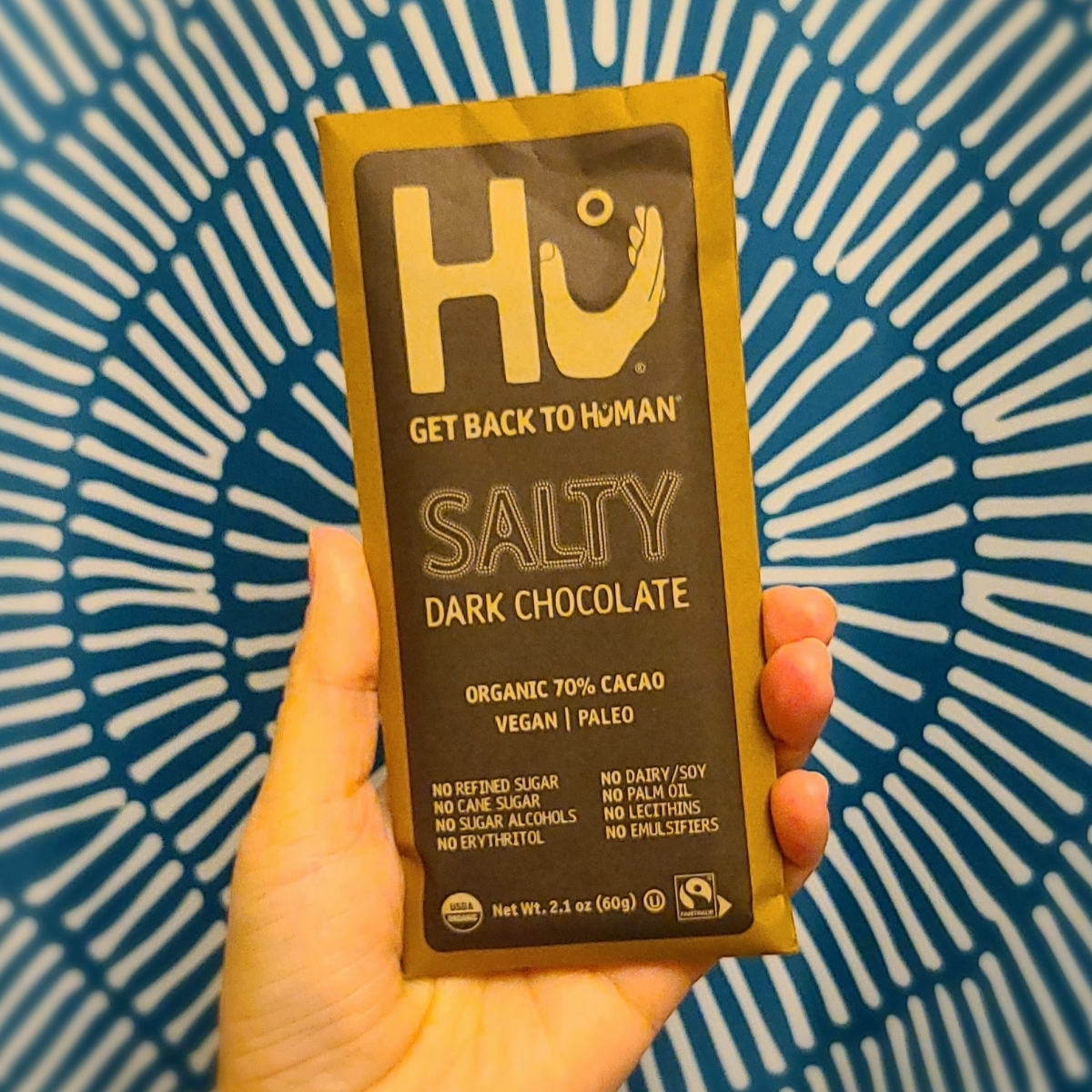 Hu Kitchen - Salty Dark Chocolate Organic 70% Cacao Review | abillion
