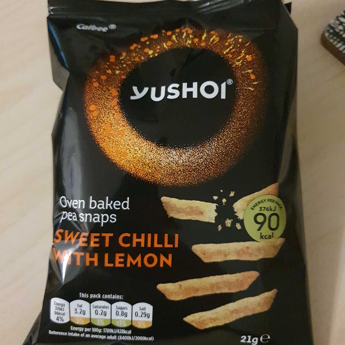 Oven Baked Pea Snaps Sweet Chilli With Lemon from Yushoi - Vegan ...