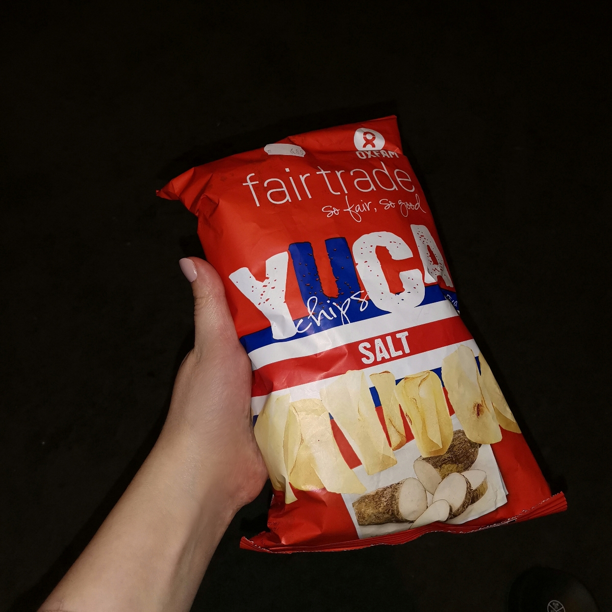 Yuca ( cassava flour) chips from Oxfam fairtrade - Vegan Product ...