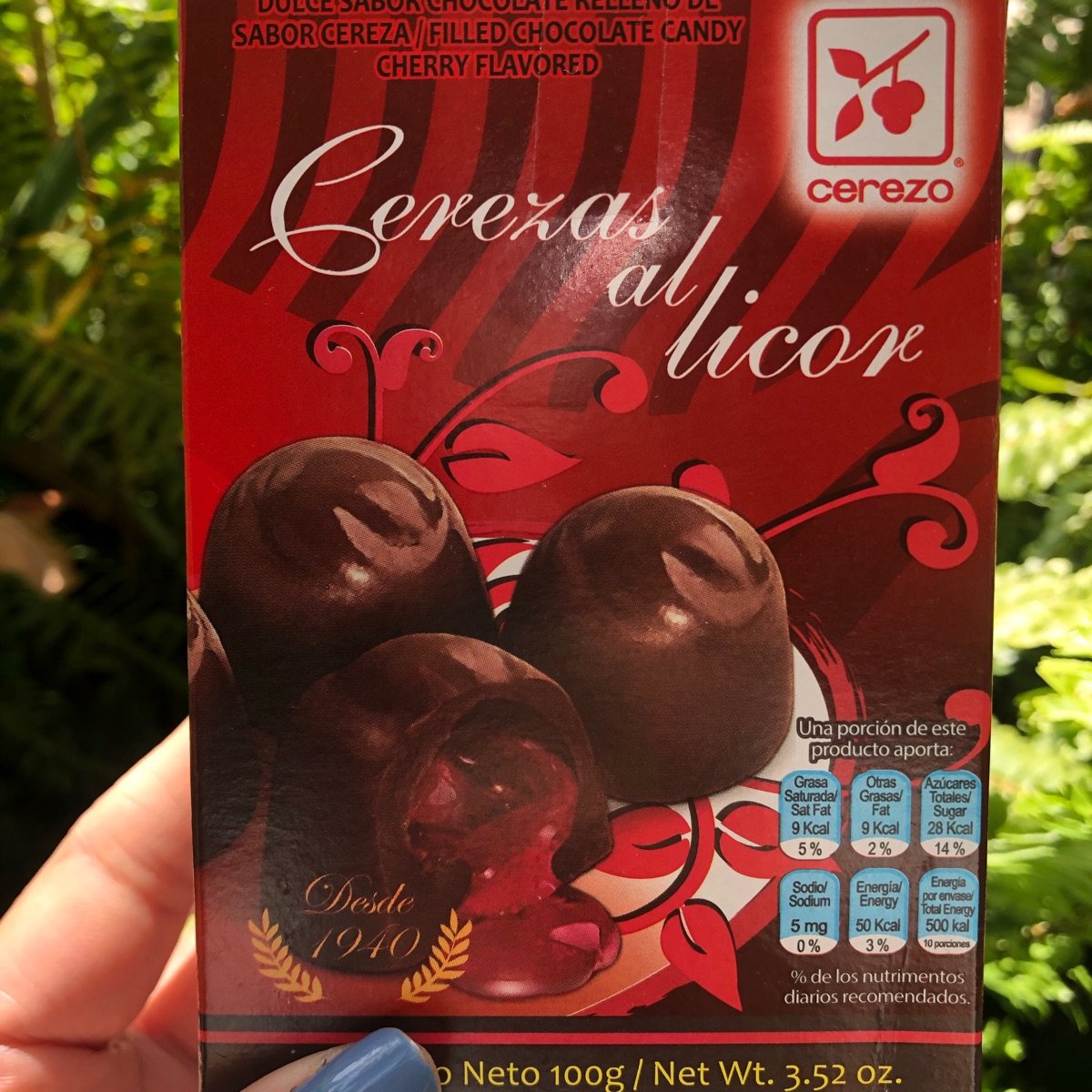Chocolate con Cerezas al licor from Cerezo - Vegan Product Reviews ...