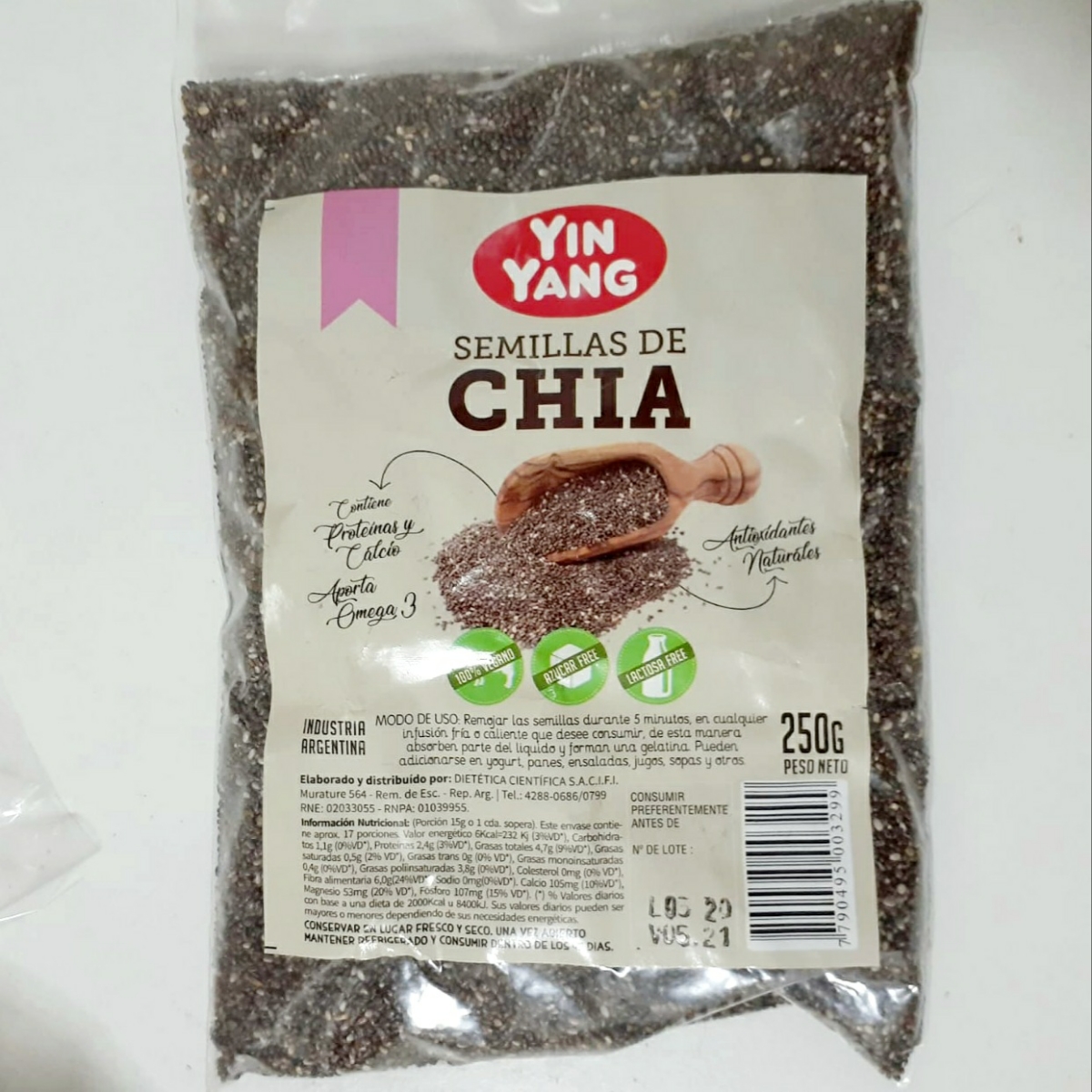 Semillas de chia from Yin Yang - Vegan Product Reviews & Ratings | abillion