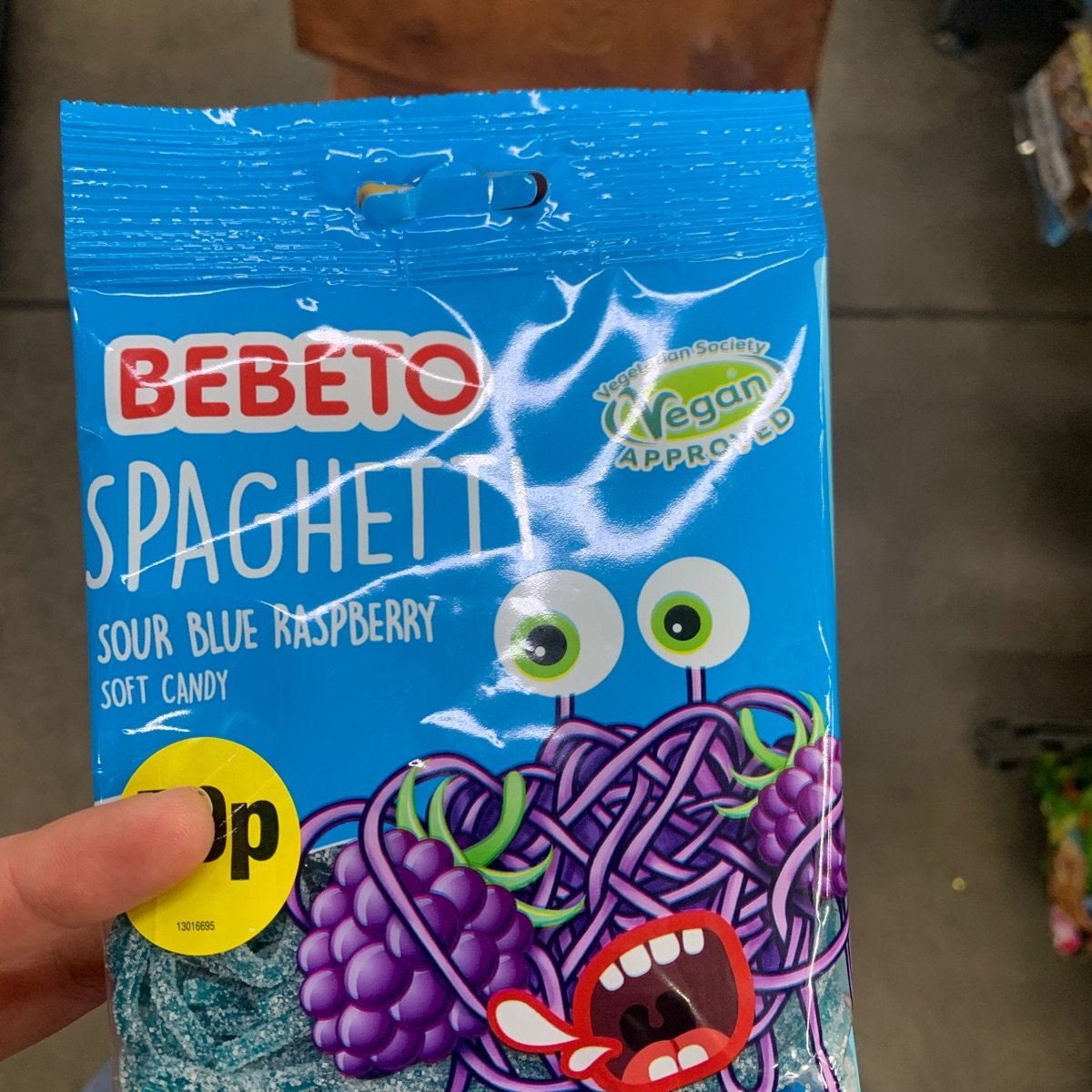 Spaghetti Sour Blue Raspberry from Bebeto - Vegan Product Reviews ...