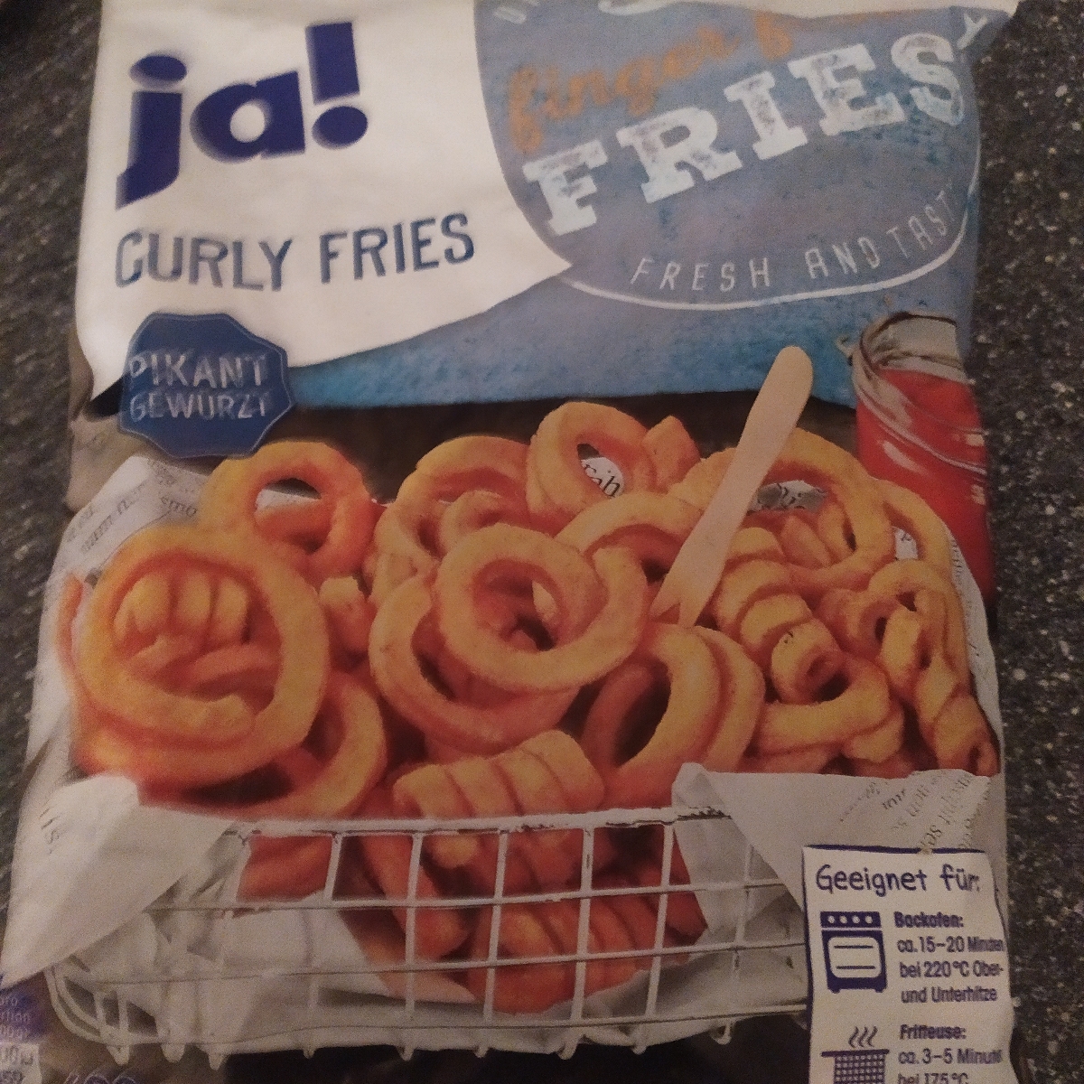 curly fries from Rewe - Vegan Product Reviews & Ratings | abillion