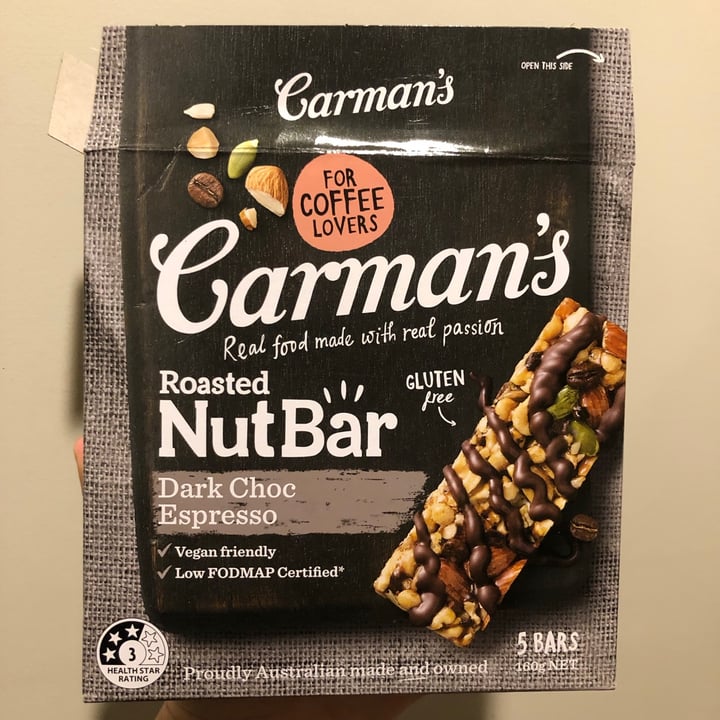 Carman's Roasted Nut Bar Review | abillion