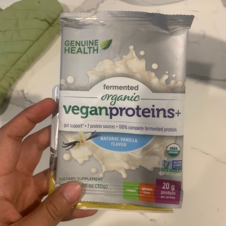Genuine Health Vanilla Fermented Vegan Protein + Review | abillion