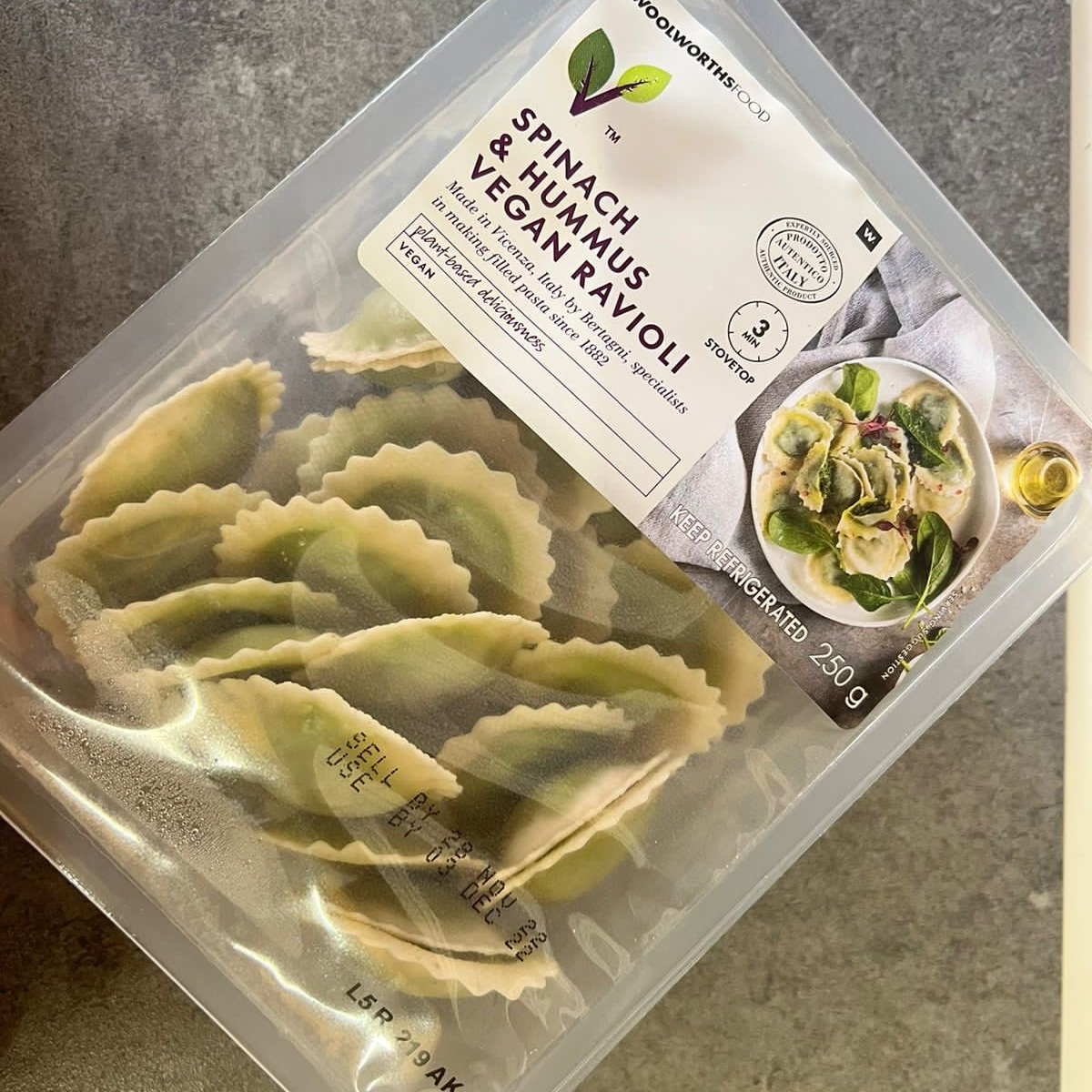 Spinach & Hummus Vegan Ravioli from Woolworths Food - Vegan Product ...