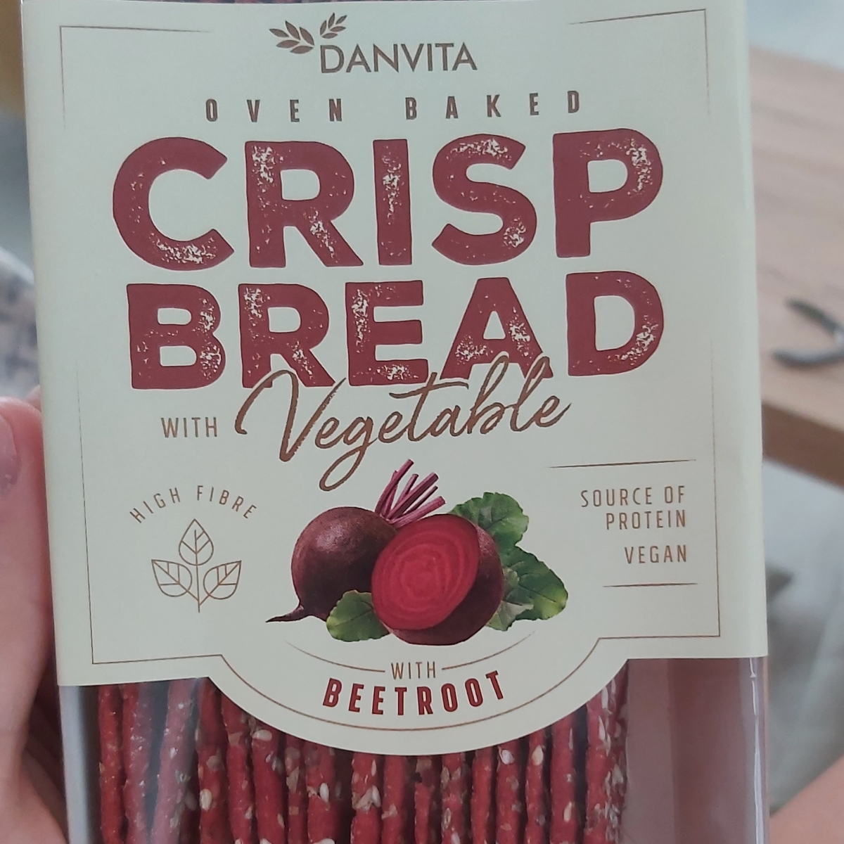 Beetroot crispy bread from Danvita - Vegan Product Reviews & Ratings ...