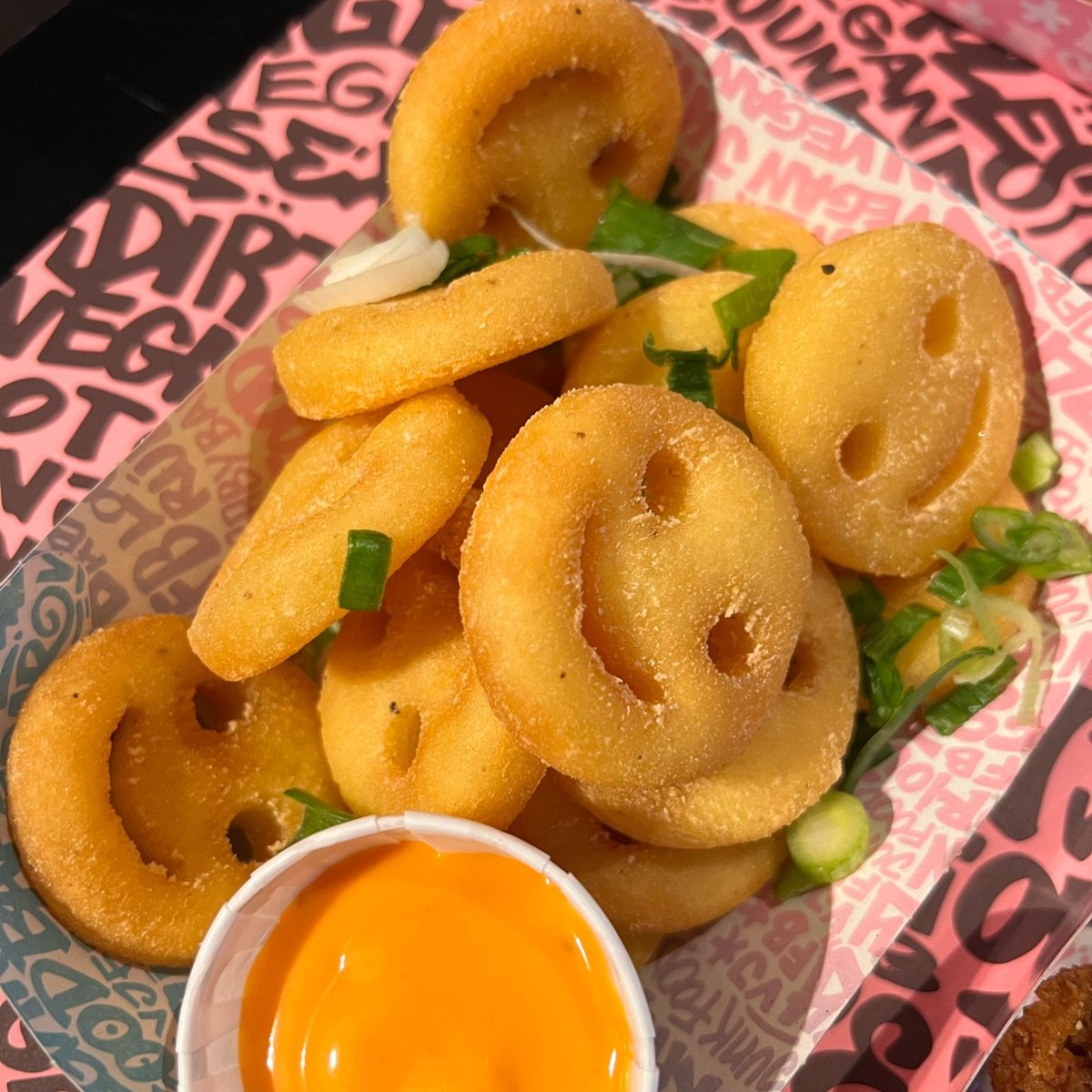 Smiley Fries at Vegan Junk Food Bar, Amsterdam - Vegan Dish Reviews ...