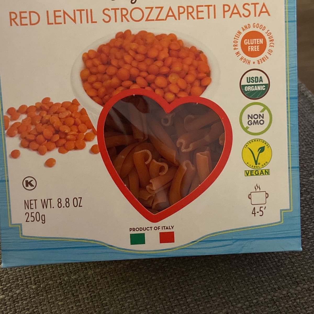 Red Lentil Strozzapretty Pasta from CoraBella - Vegan Product Reviews ...