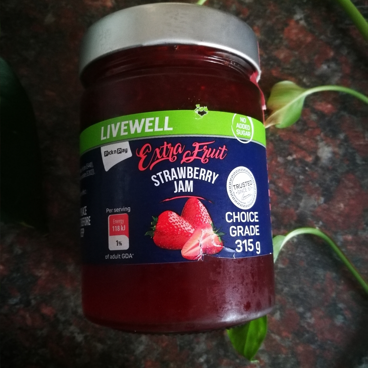 Extra fruit strawberry jam from Pick n Pay - Vegan Product Reviews ...