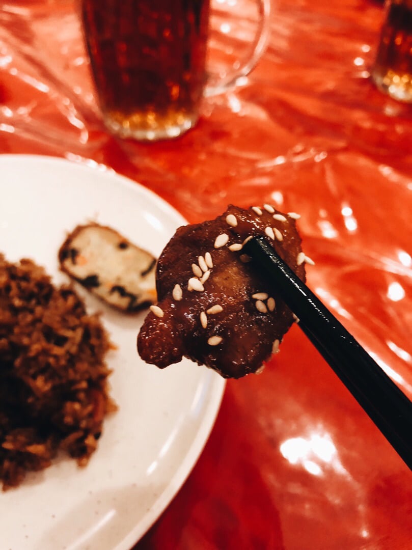 CNY Cold Platter — Deep-Fried Soy ‘Meat’ Nuggets with Sweet Sauce at ...