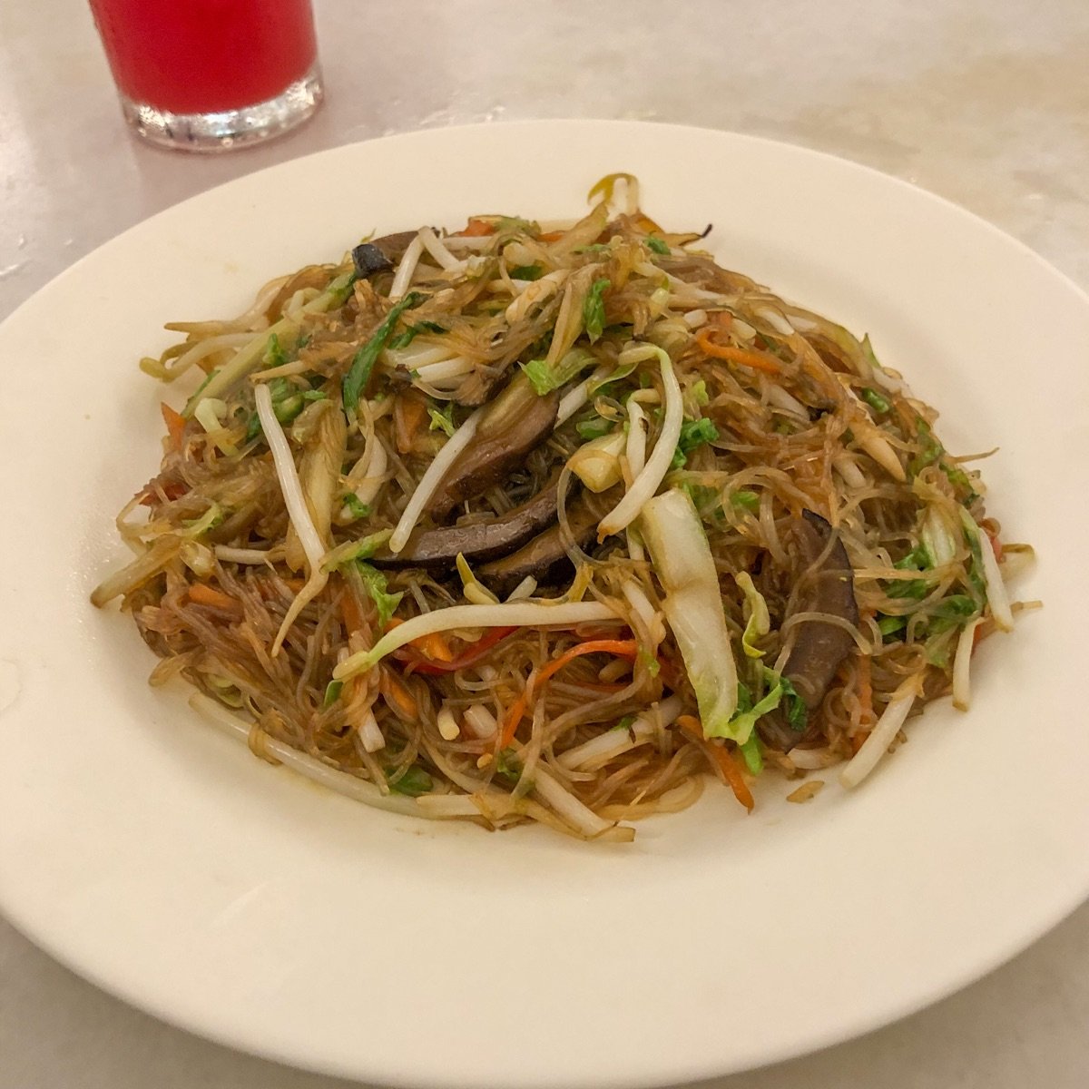 Fried Tanghoon With Seafood at Sarawak Club, Kuching - Vegan Dish ...