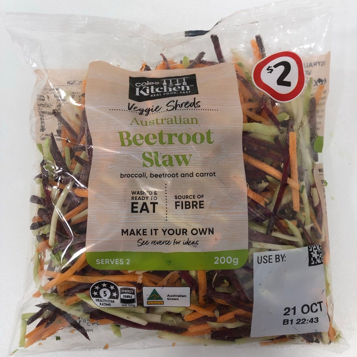Beetroot Slaw from Coles - Vegan Product Reviews & Ratings | abillion