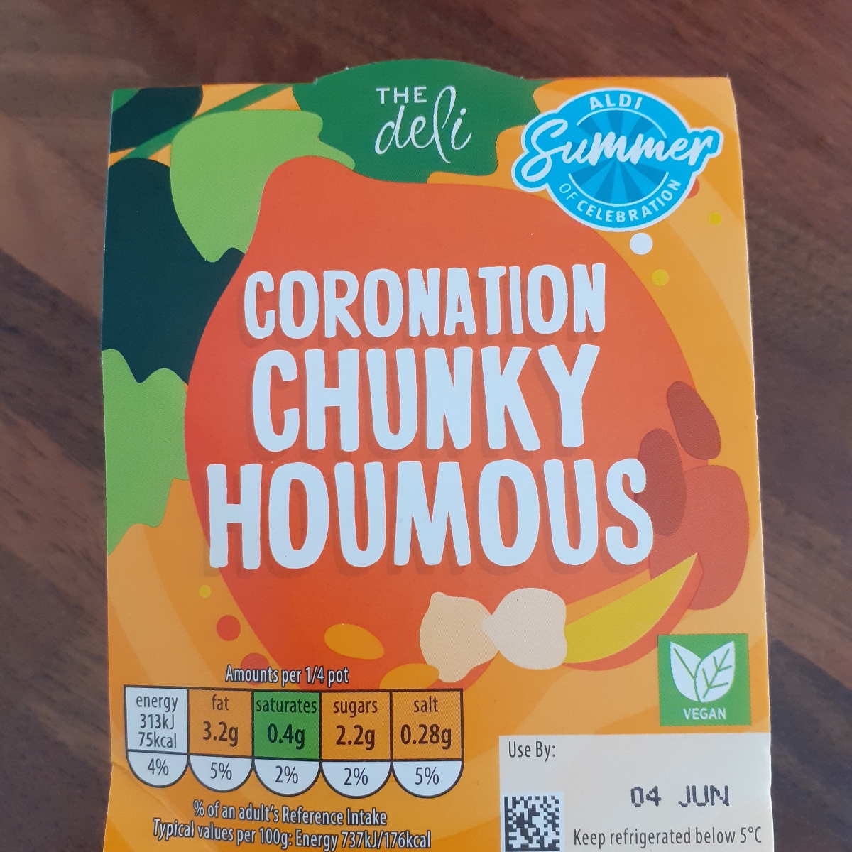 coronation chunky houmous from Aldi the deli - Vegan Product Reviews ...