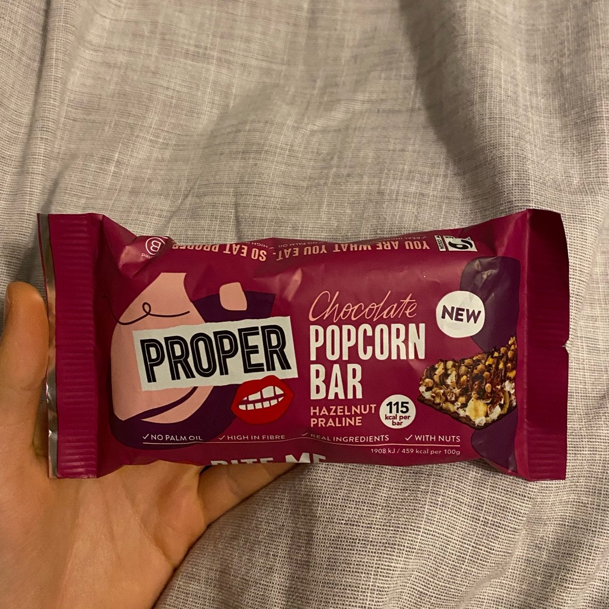 Popcorn Bar Hazelnut Praline from Proper Corn - Vegan Product Reviews ...
