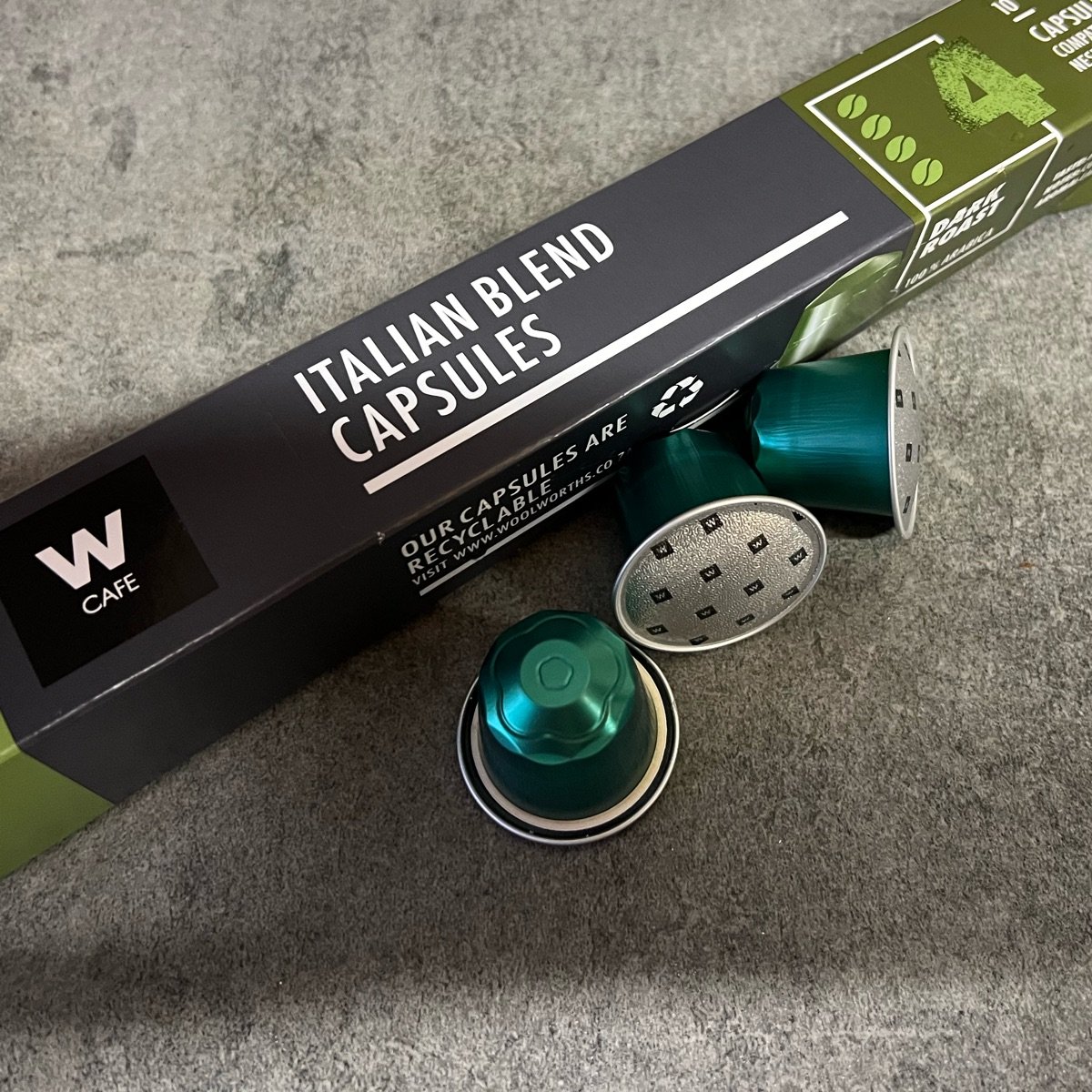 italian blend capsules from Woolworths Food - Vegan Product Reviews ...