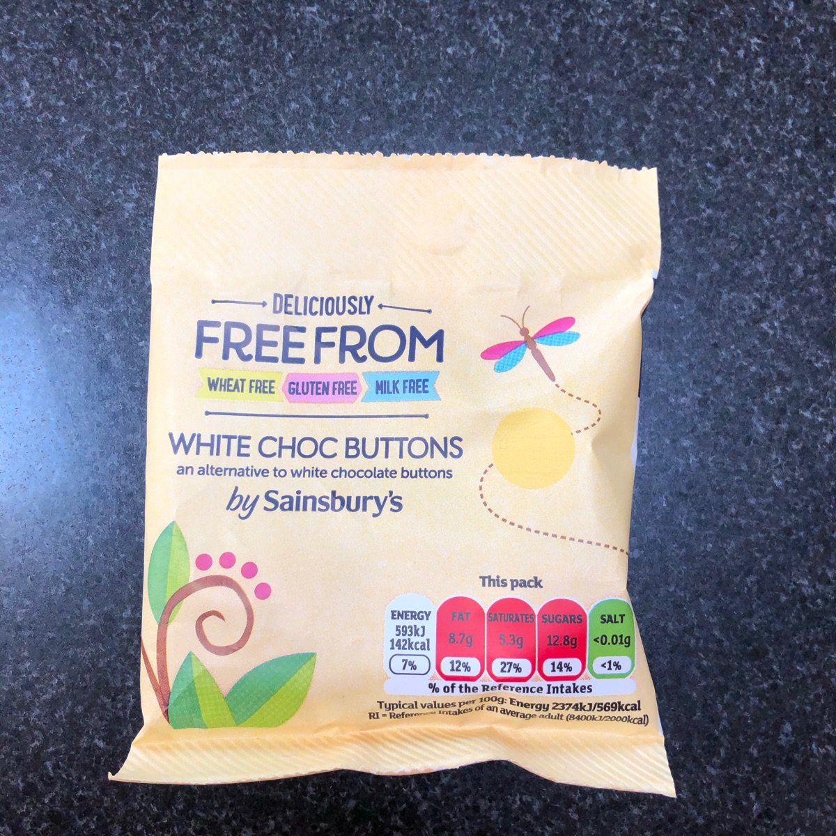 Deliciously Free From White Choc Buttons from Sainsbury's - Vegan ...