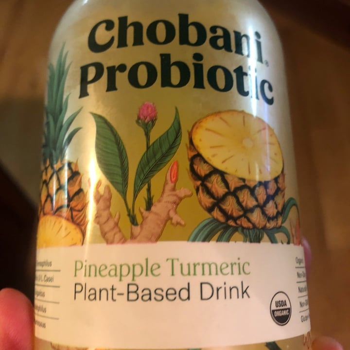 Chobani Probiotic pineapple turmeric plant-based drink Review | abillion