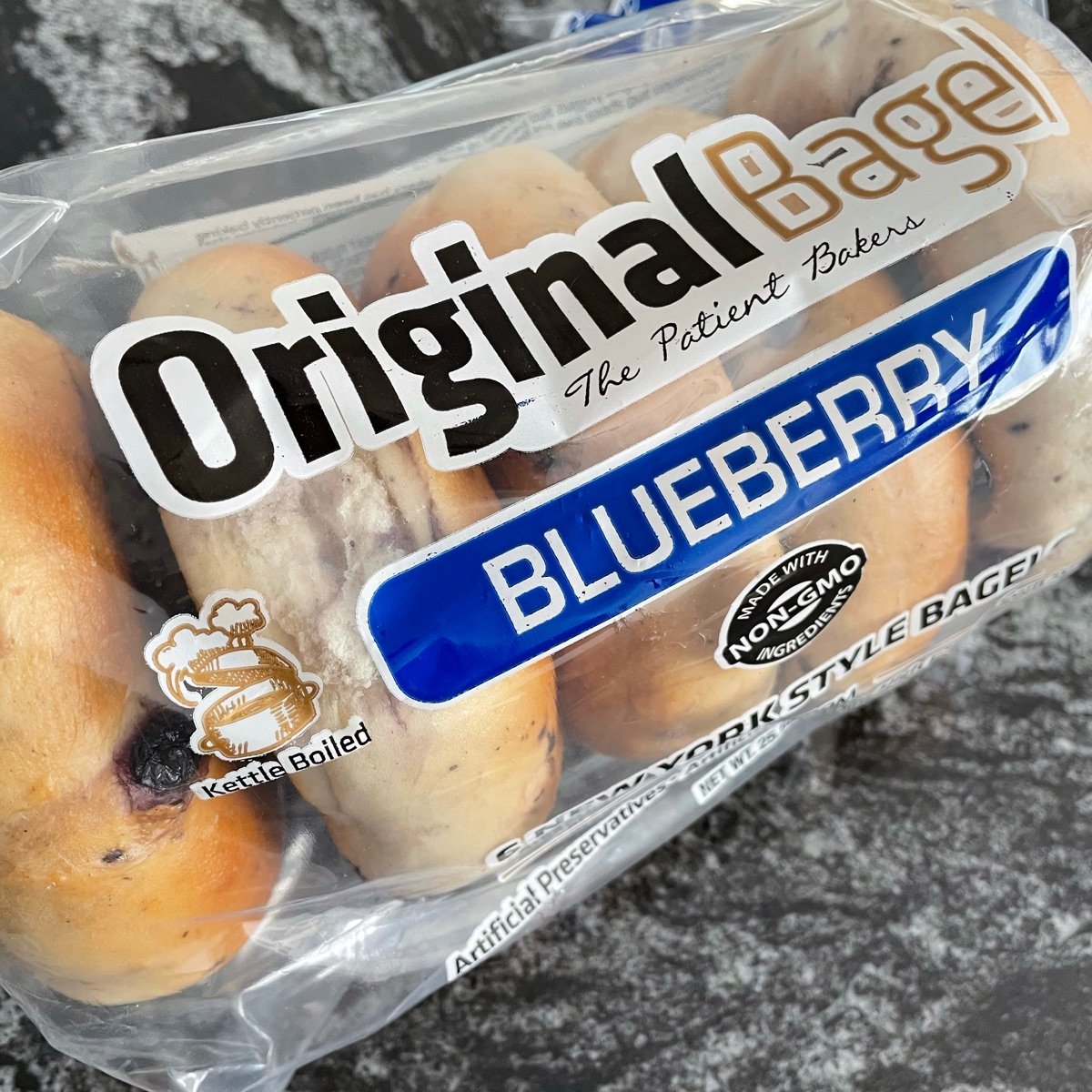 Blueberry New York Style Bagel from Original Bagel - Vegan Product ...