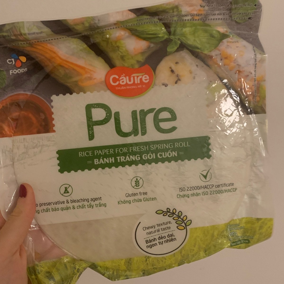 CJFoods Pure Rice Paper for Fresh Spring Rolls Reviews | abillion