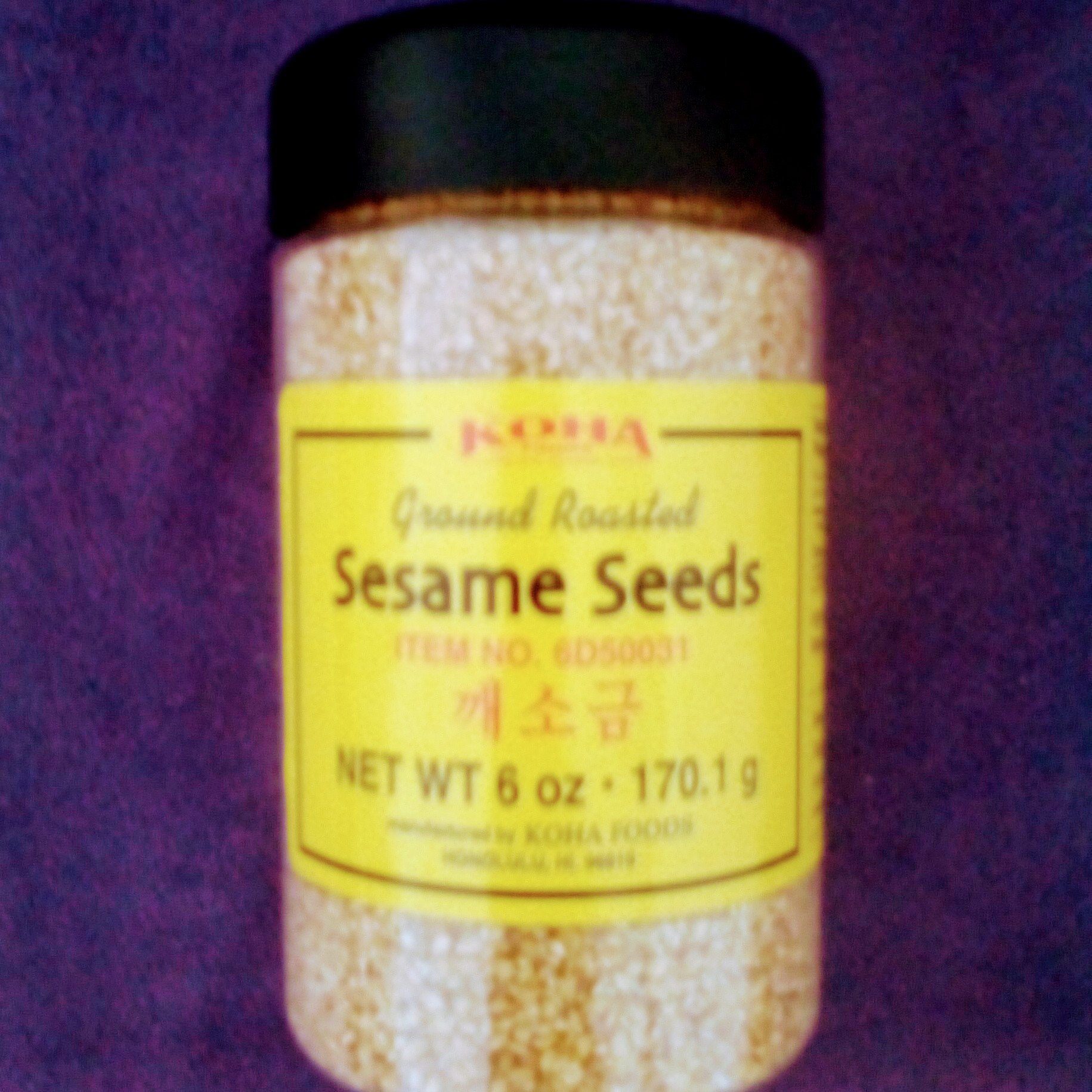 Ground Roasted Sesame Seeds from Koha Foods - Vegan Product Reviews ...