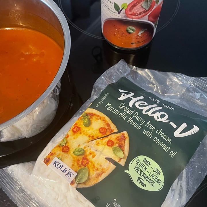Hello-V Grated dairy free cheese mozzerella flavour Review | abillion
