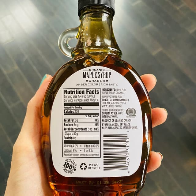 Organic Maple Syrup from Sprouts Farmers Market - Vegan Product Reviews ...