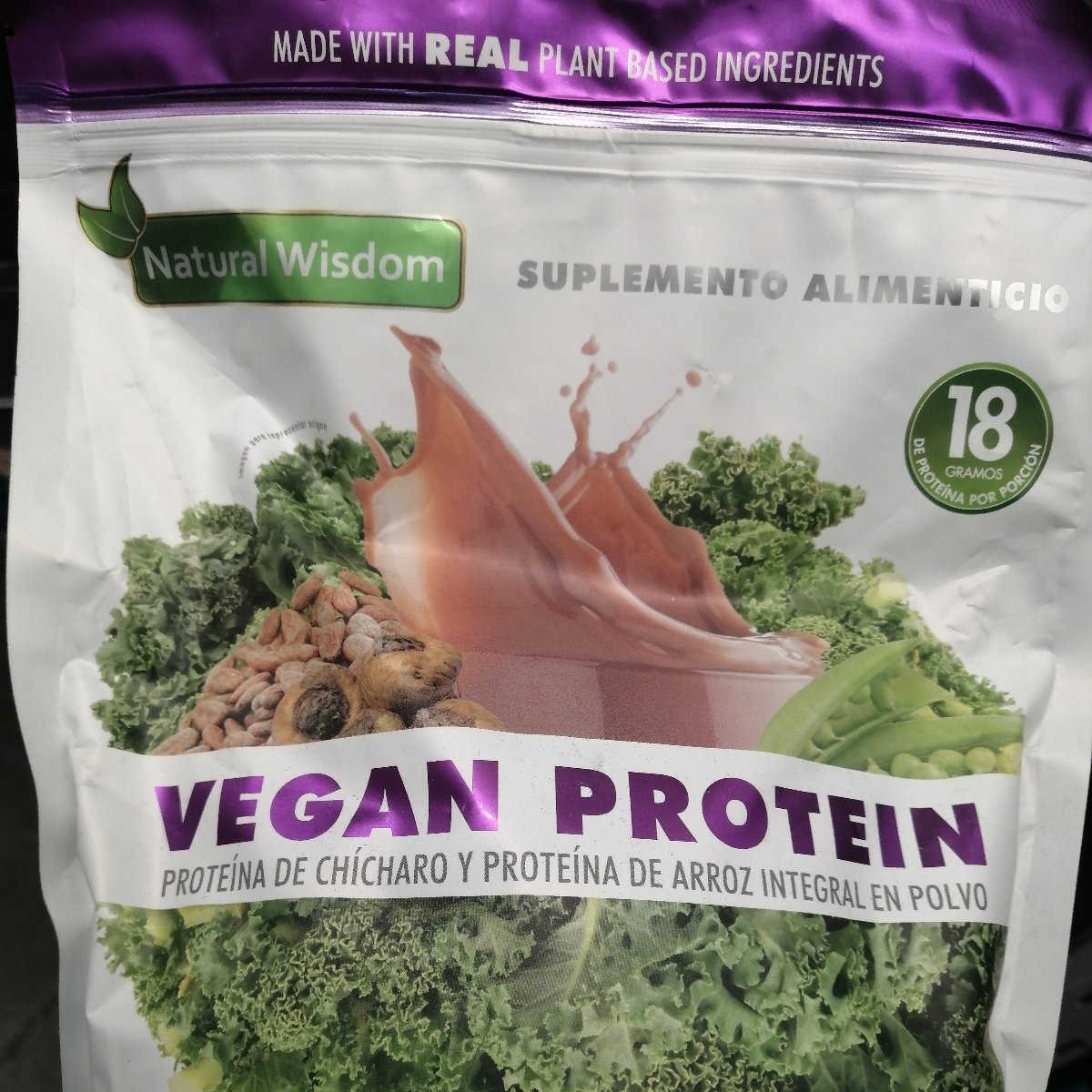 Proteina de Chicharo y arroz integral en Polvo from Natural wisdom - Vegan Product Reviews ...