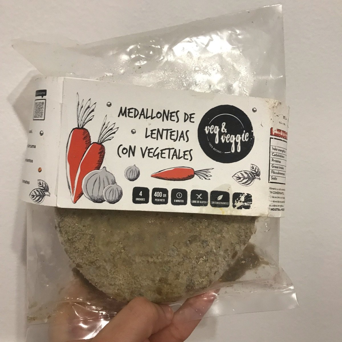 Avaliações de Medallones De Lentejas Con Vegetales da Veg & Veggie ...