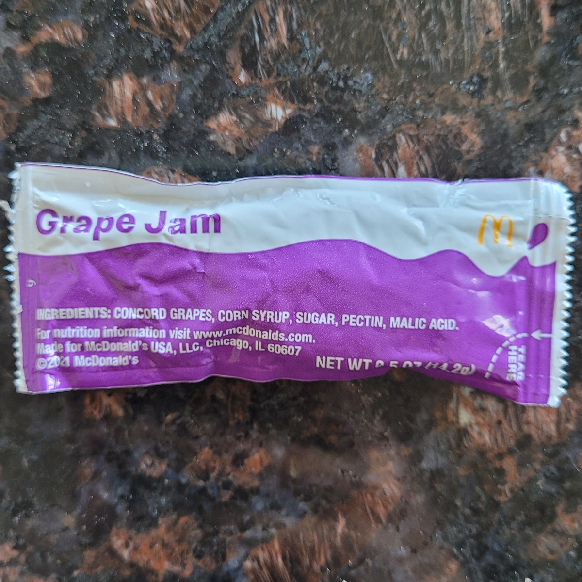 Grape Jam from McDonald’s - Vegan Product Reviews & Ratings | abillion
