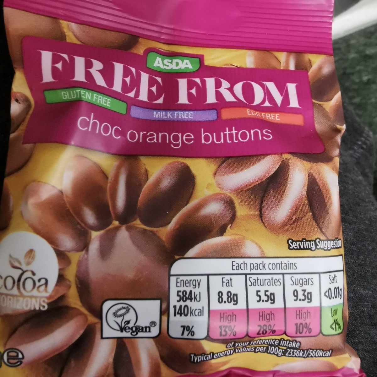 Choc orange buttons from ASDA - Vegan Product Reviews & Ratings | abillion