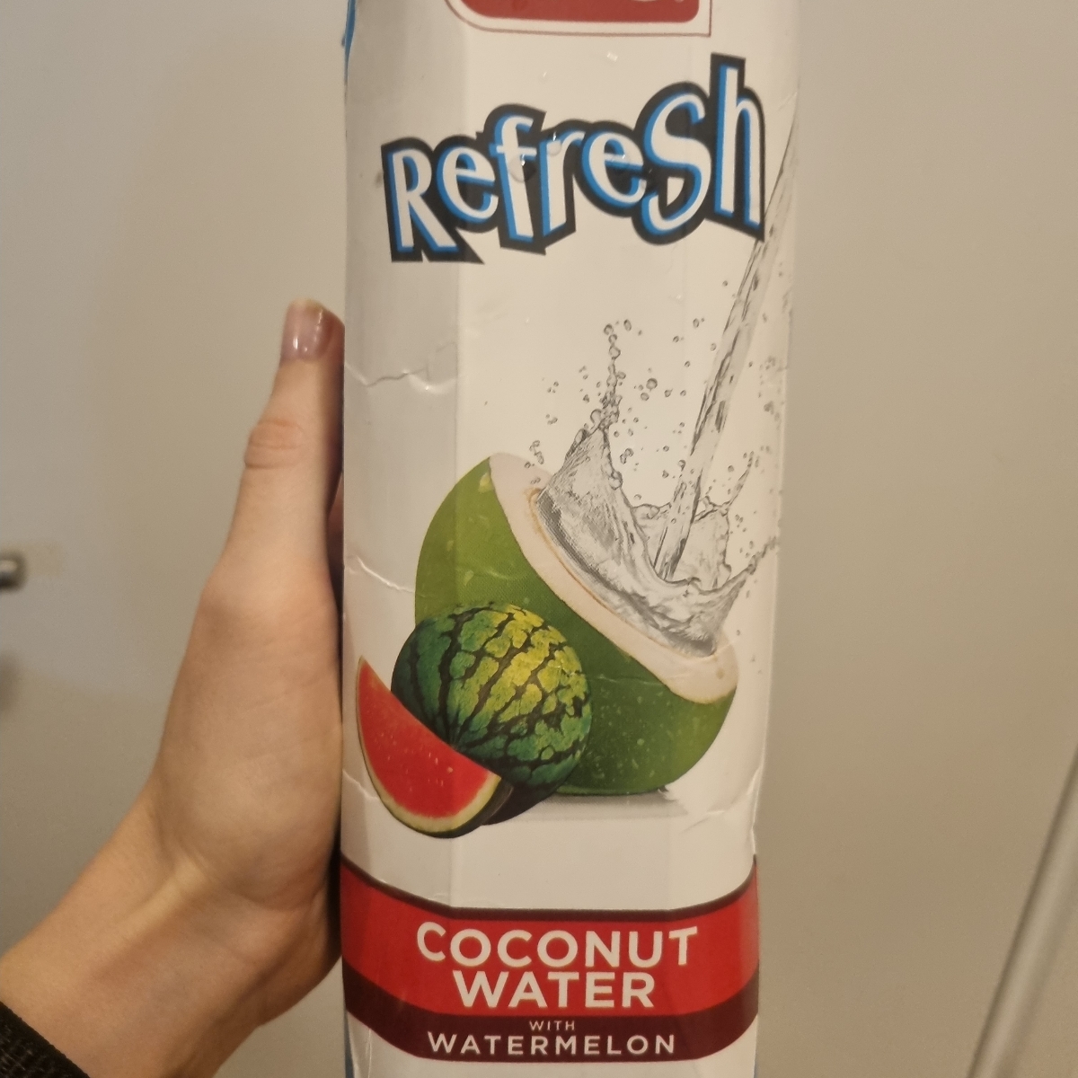 Refresh coconut water with watermelon from UFC - Vegan Product Reviews ...
