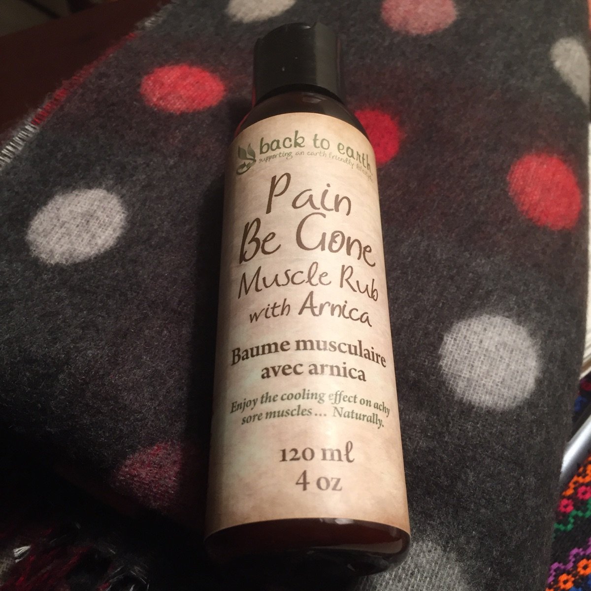 Pain Be Gone (muscle rub with Arnica) from Back to Earth - Vegan ...