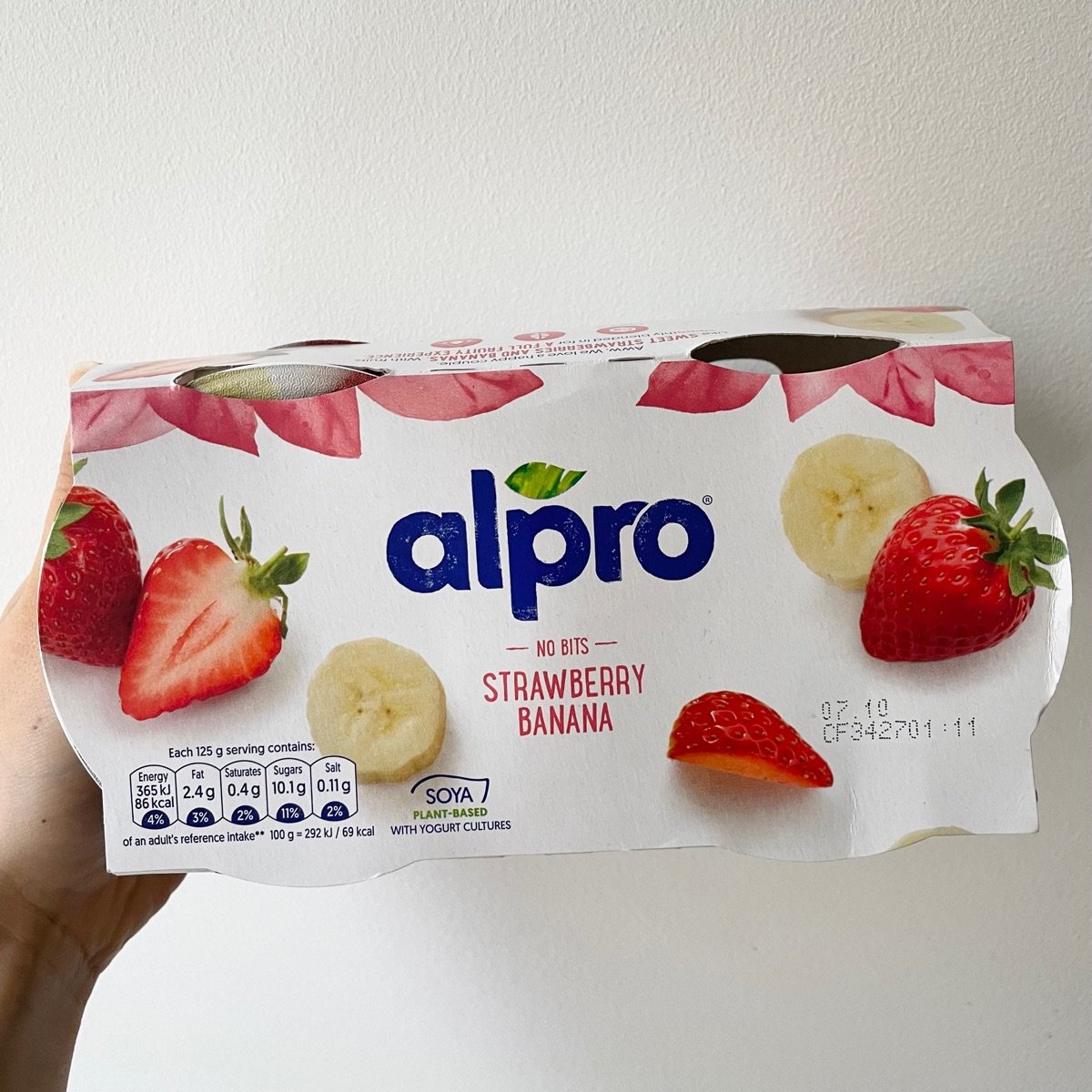 4 x strawberry and banana no bits from Alpro - Vegan Product Reviews ...