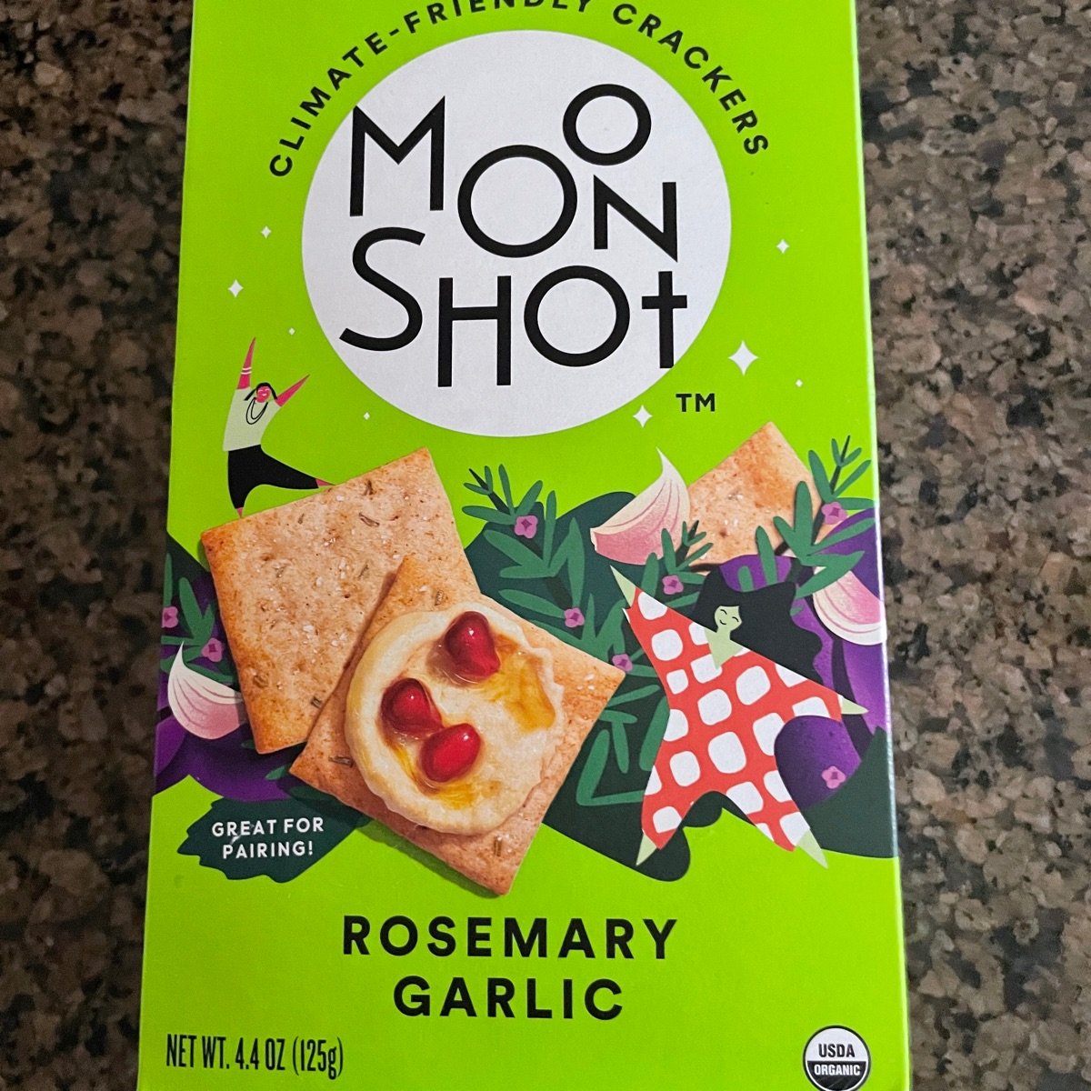 rosemary garlic from moonshot crackers - Vegan Product Reviews ...
