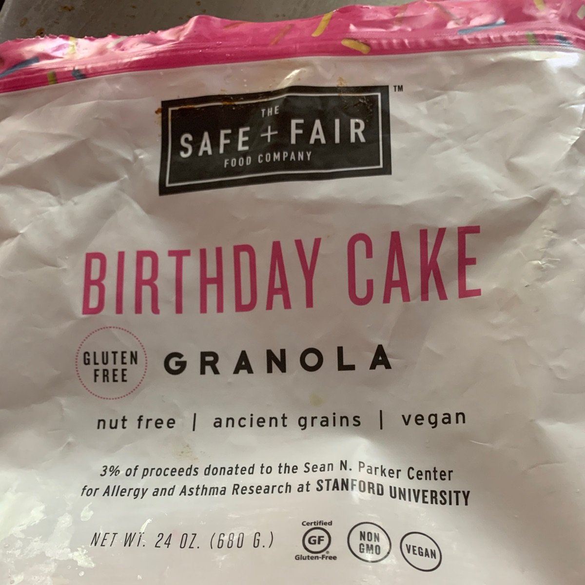 Birthday Cake Granola from Safe + Fair Food Company - Vegan Product ...