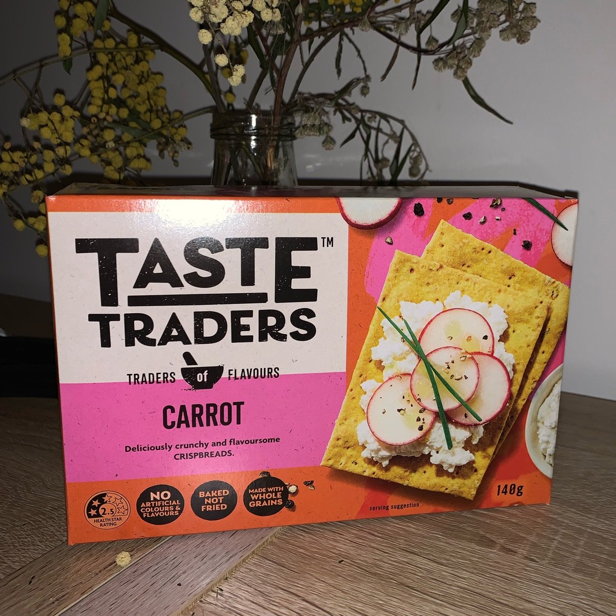Wholegrain carrot crackers from Taste Traders - Vegan Product Reviews ...