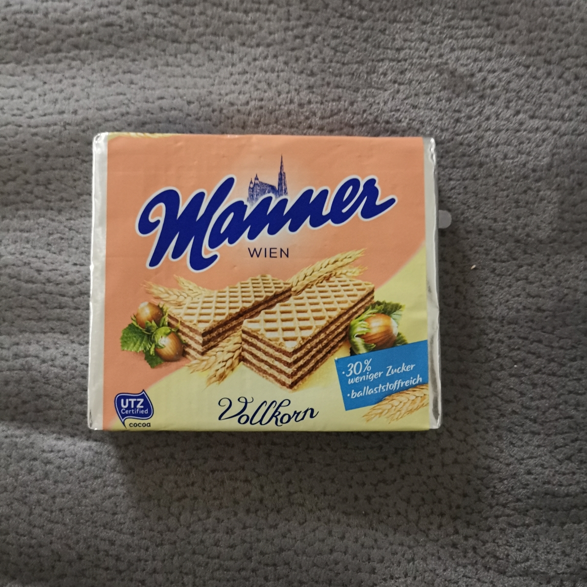 whole grain hazelnut wafers from Manner - Vegan Product Reviews ...