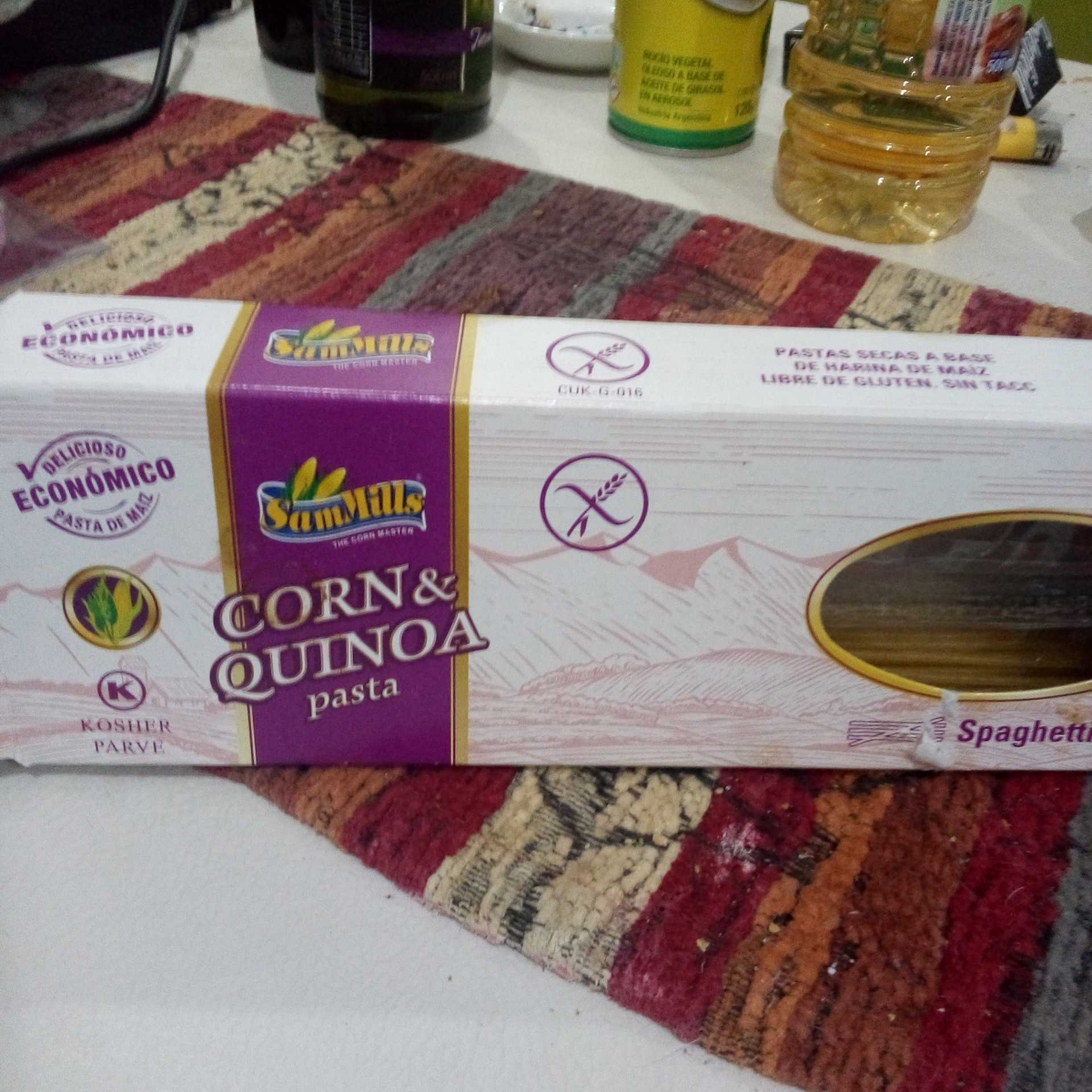 Spaghetti a base de quinoa y harina de maíz from Sam Mills the corn máster - Vegan Product ...