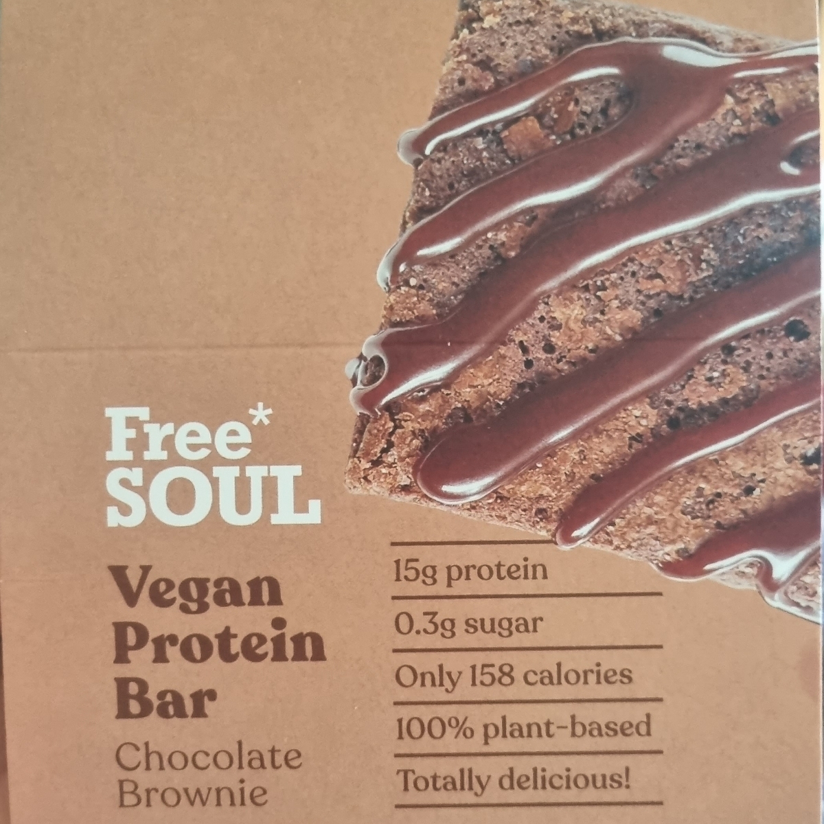 vegan protein bar Chocolate brownie from Free Soul - Vegan Product ...