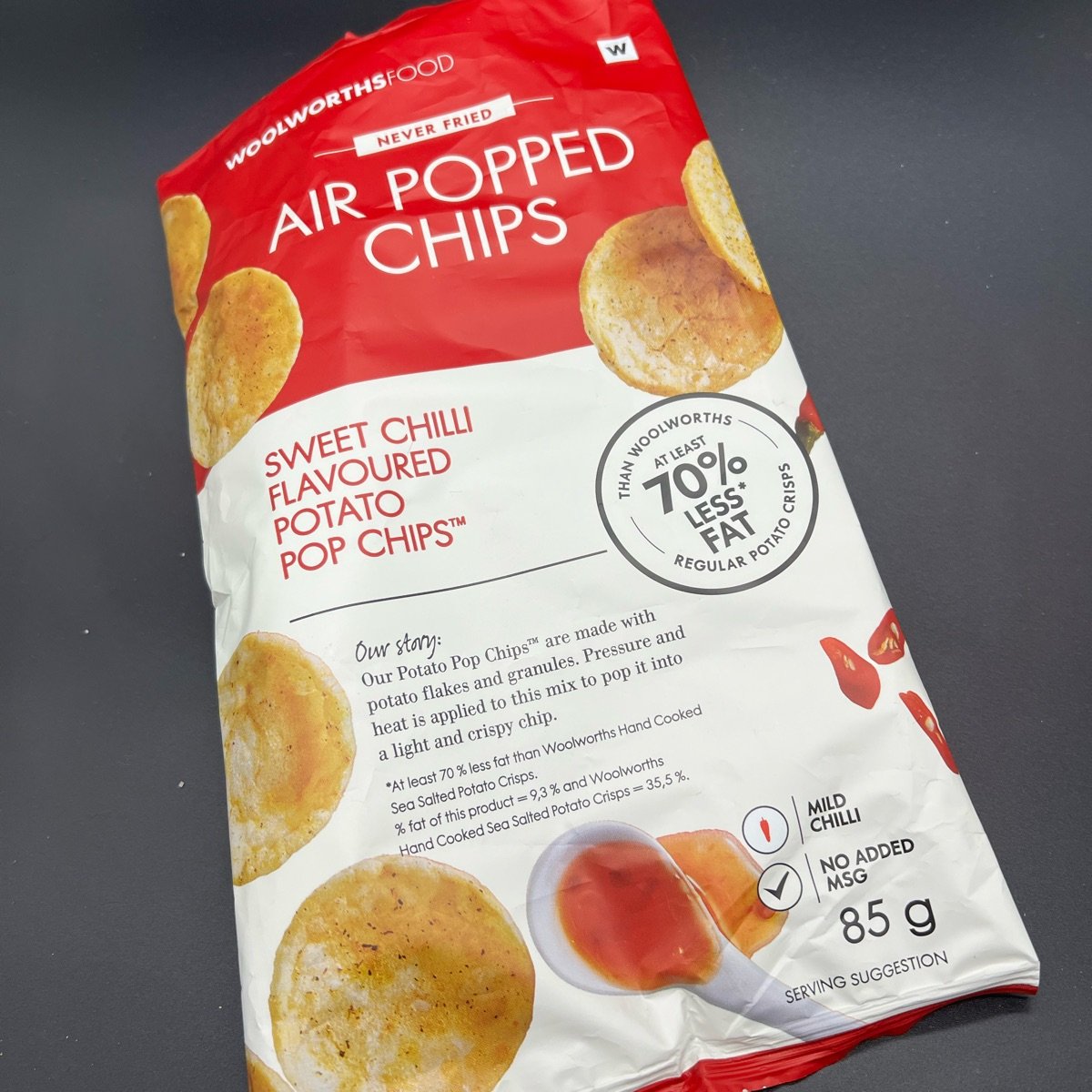 Woolworths Air Popped Chips Sweet Chilli Flavour from Woolworths Food ...