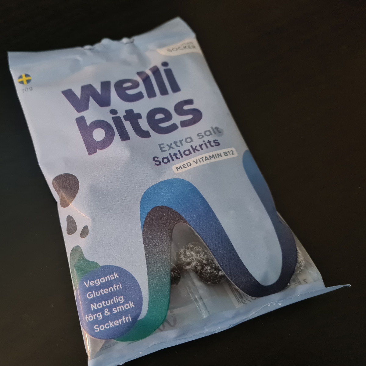 Extra salt saltlakrits from Wellibites - Vegan Product Reviews ...