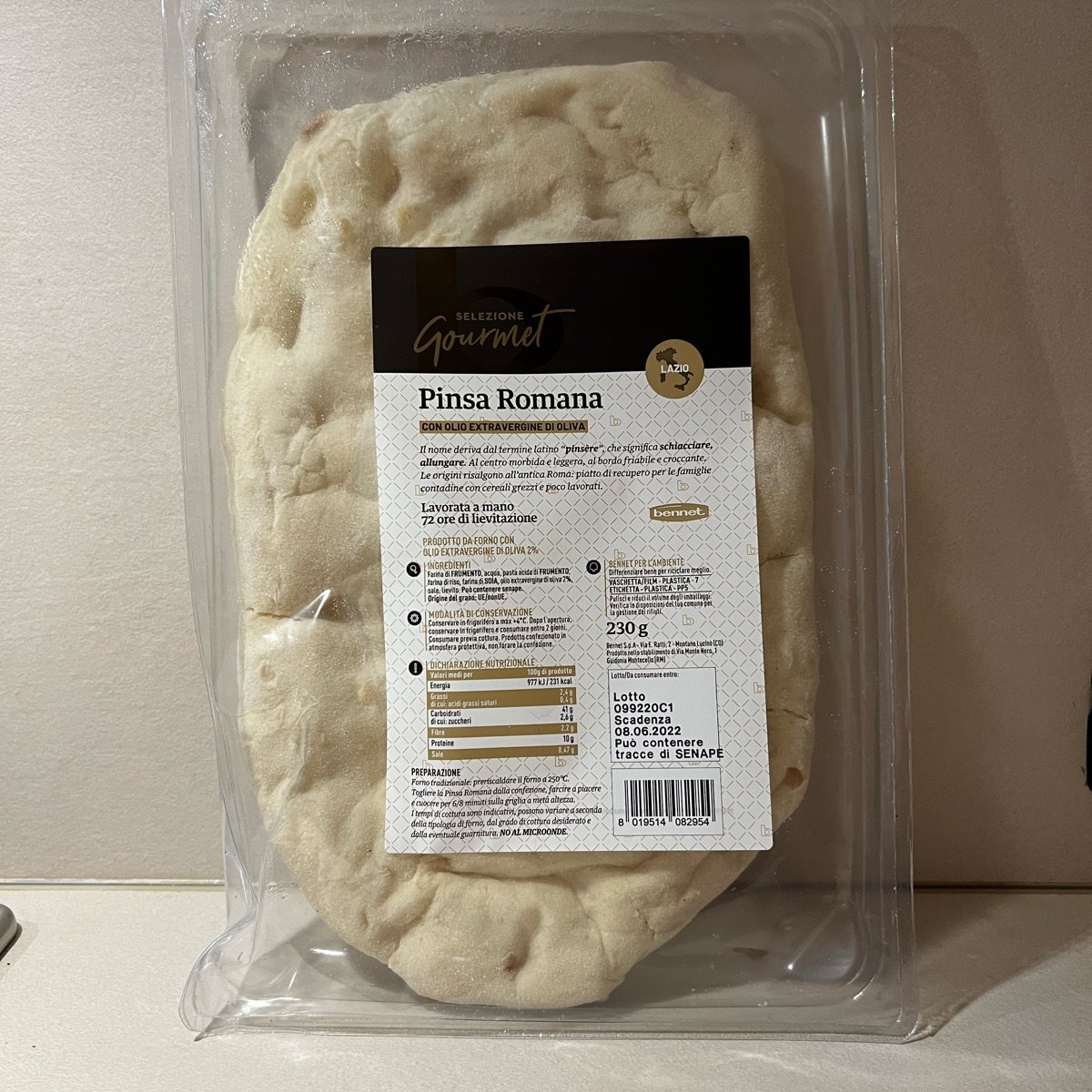 Pinsa Romana from Bennet selezione gourmet - Vegan Product Reviews ...