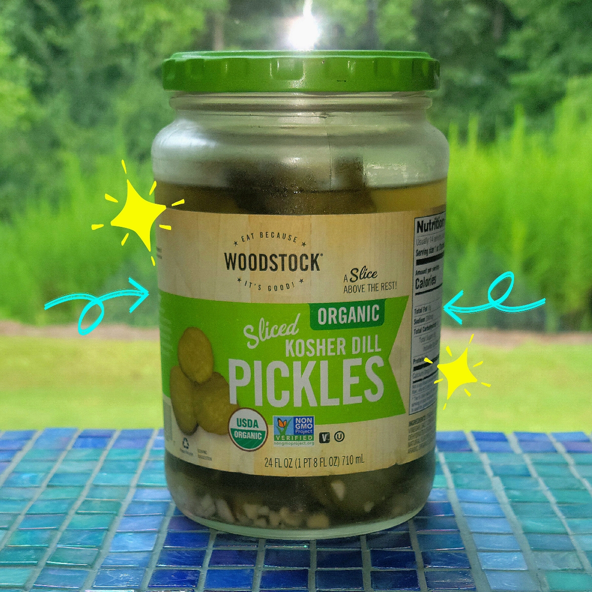Organic Sliced Kosher Dill Pickles from Woodstock Organic Pickles ...